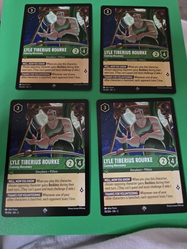 Lorcana 4x Lyle Tiberius Rourke | eBay