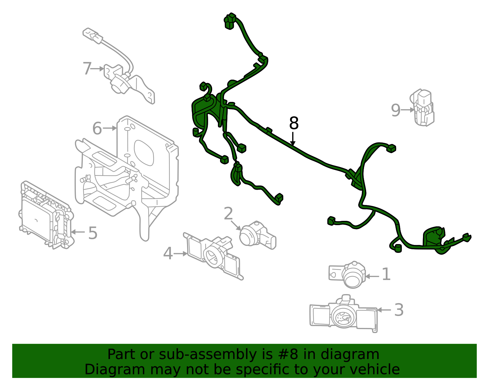 Genuine Mitsubishi Wire Harness 8518C111 | eBay
