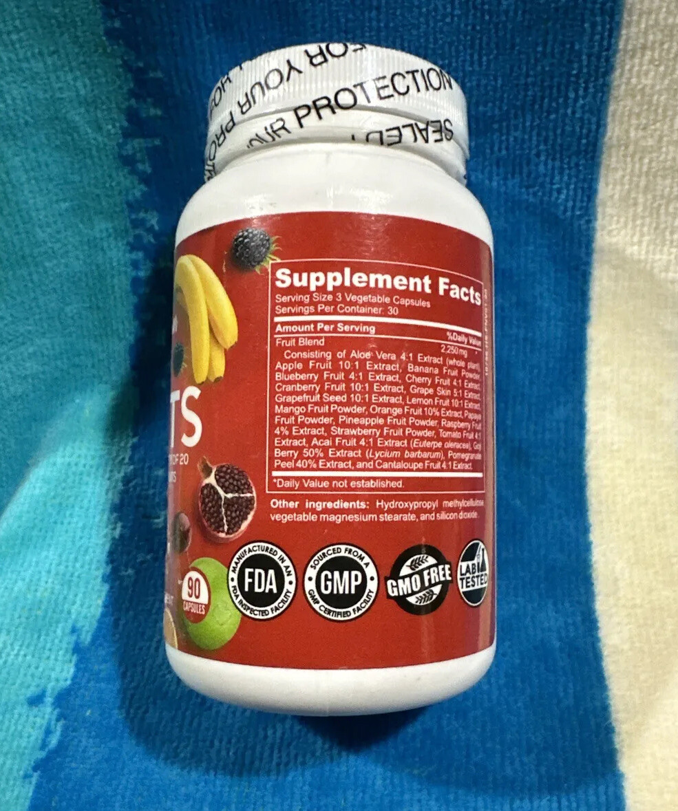 The Vitamin Kitchen Fruits and Veggies Vitamin Capsule - 180 Count for ...