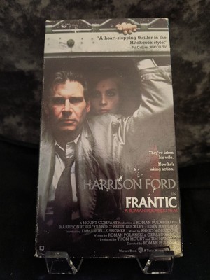 Frantic (VHS, 1988) Harrison Ford Roman Polanski 85391178736 | eBay