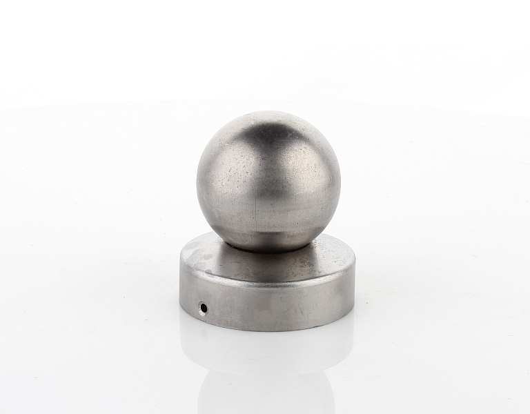 Post cap round with ball 100 mm for fence post Ø 120 mm galvanized ...