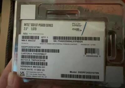 New Intel P5600 1.6TB 2.5" U.2 NVME SSD Solid State Drive ...