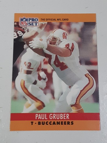 Paul Gruber Tampa Bay Buccaneers 1990 Pro Set Card #310 | eBay