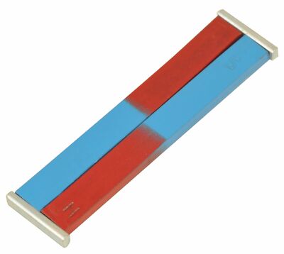 EISCO Painted Blue/Red Bar Magnets - Chrome Steel, 150x12x5mm | eBay