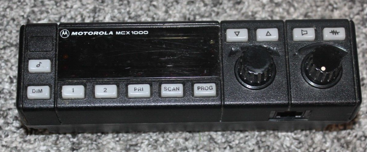 MOTOROLA MCX 1000 MOBILE RADIO CONTROL HEAD USED & UNTESTED | eBay