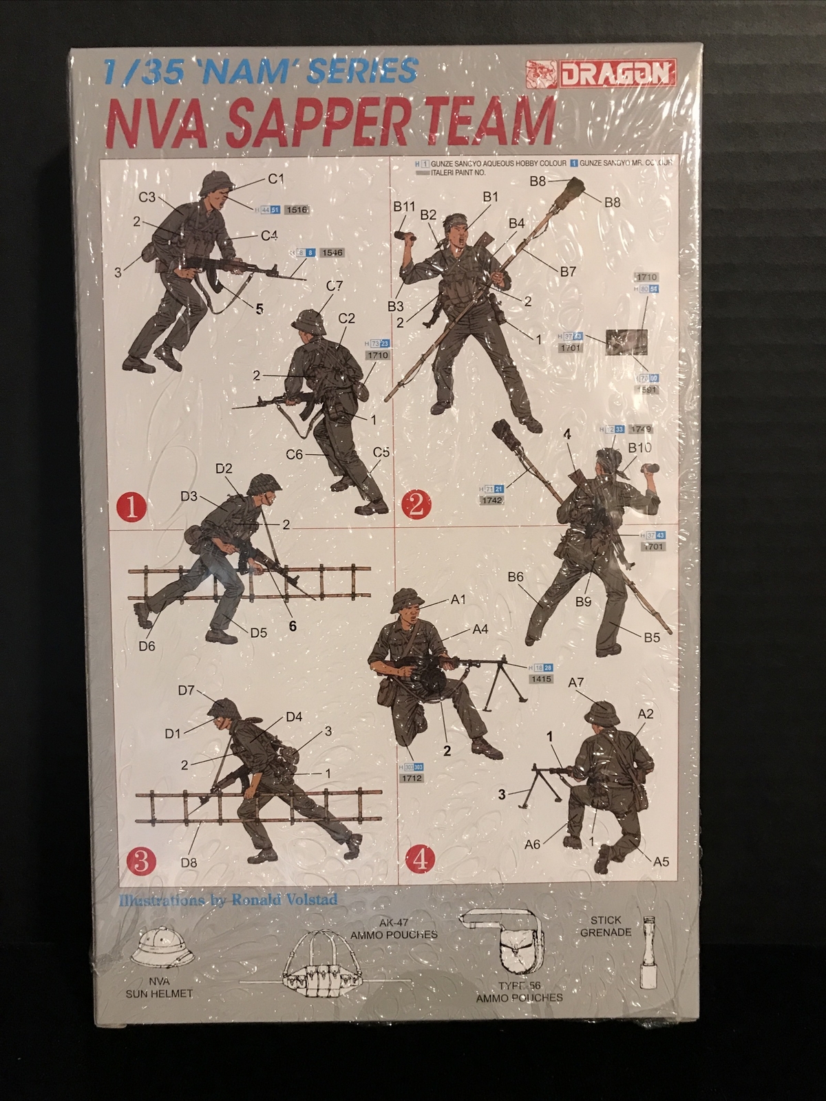 DRAGON 3308 NVA SAPPER TEAM FIGURES MODEL KIT- NIB-1:35 SCALE | eBay