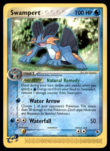 Pokemon EX - Ruby & Sapphire Swampert #23 Light Play | eBay
