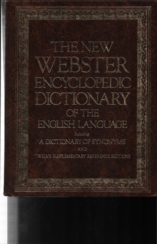 VINTAGE New Webster Encyclopedic Dictionary of the English Language ...