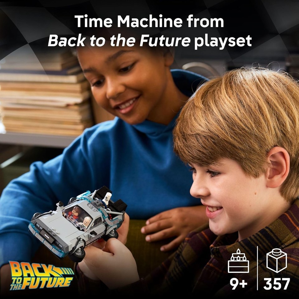 LEGO Speed Champions Time Machine from Back to the Future Building Toy ...