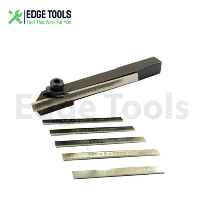 Mini Parting Tool Cut off Holder 10mm with 6 Pcs HSS Blades for Mini ...