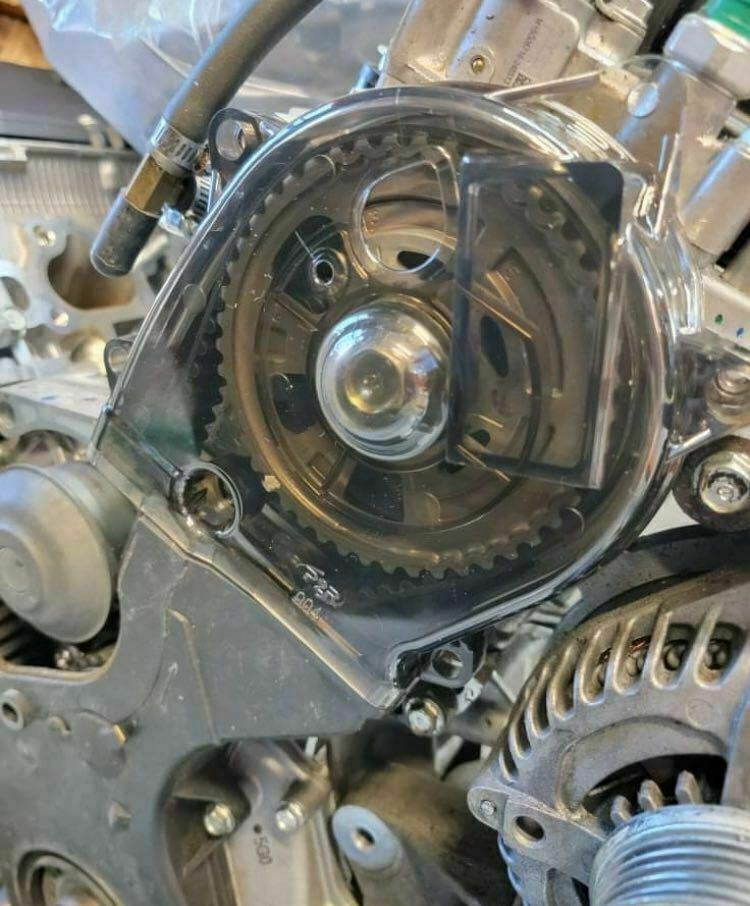 P2R Transparent Black Upper Timing Covers Fits 13-18 Acura RDX V6 ...