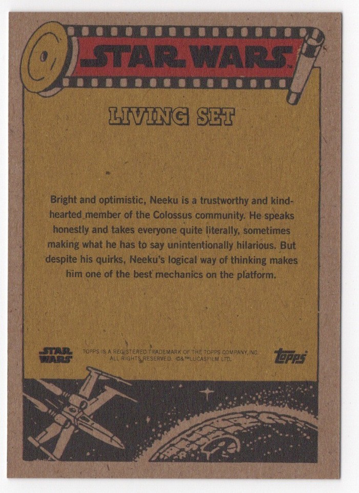 Neeku Vozo 2021 Topps Star Wars Living Set Card Resistance #190 | eBay