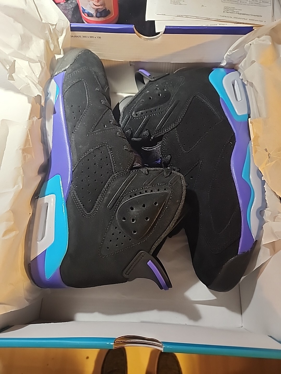 Size 12- Air Jordan 6 Retro Aqua