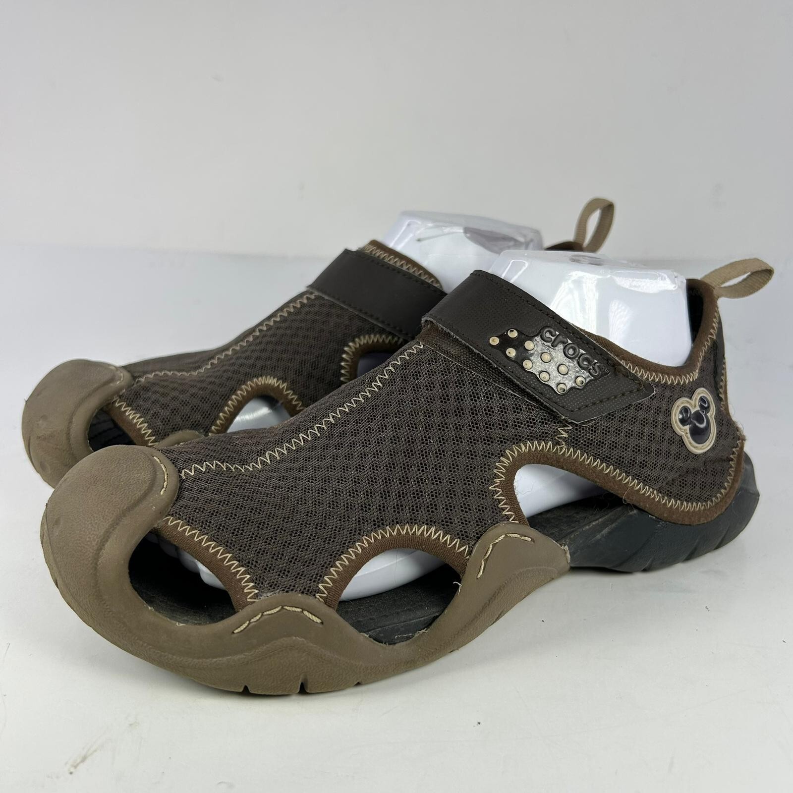 Crocs Disney Men's Swiftwater Brown Sling Back Sandal… - Gem