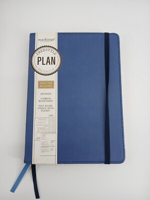 C.R. Gibson Blue Freestyle Plan Notebook Journal (New) | eBay