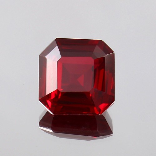 AAA Grade Natural Mozambique Blood Red Ruby Asscher Cut Loose Gemstone ...