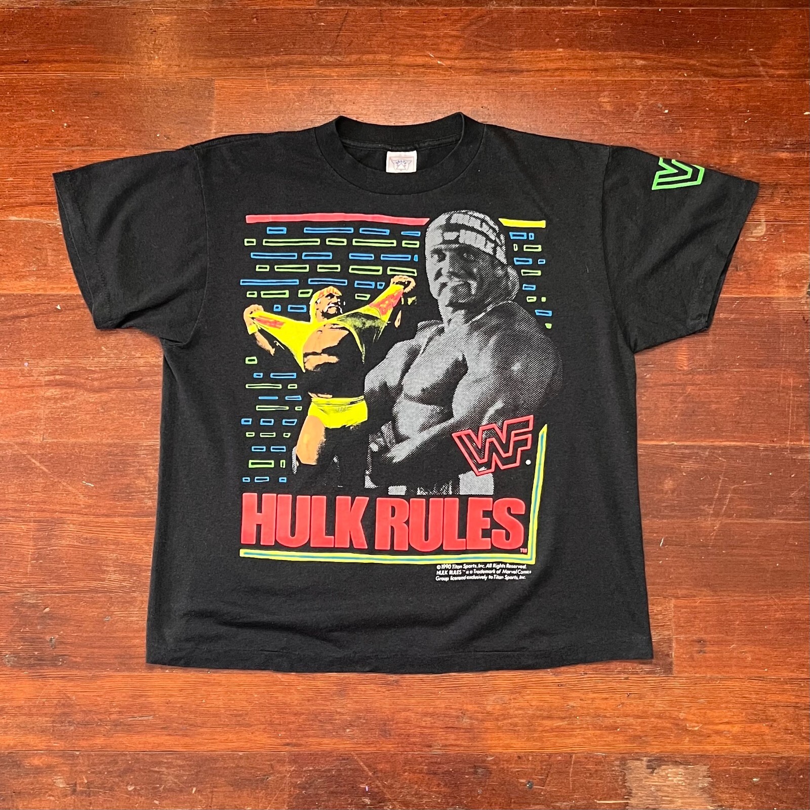 RARE Vintage 1990 Hulk Rules WWF Hogan Wrestling Tee … - Gem