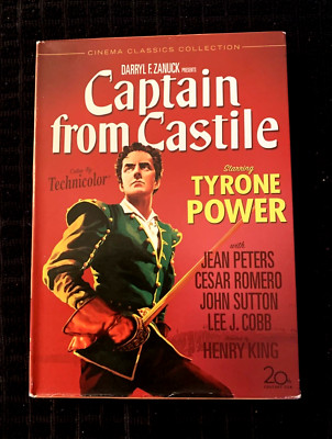 Captain from Castile DVD 1947 Tyrone Power Jean Peters with Lobby Cards ...