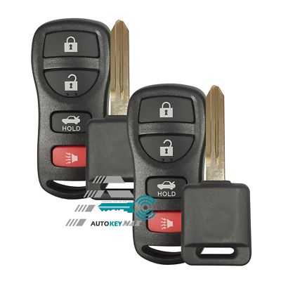 2 Keyless Entry Remote Key & Uncut Chip Ignition Key For Nissan Maxima ...