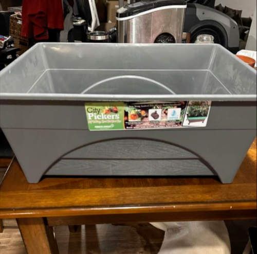 City Pickers Patio Raised Garden Bed Grow Box Kit with Watering System ...