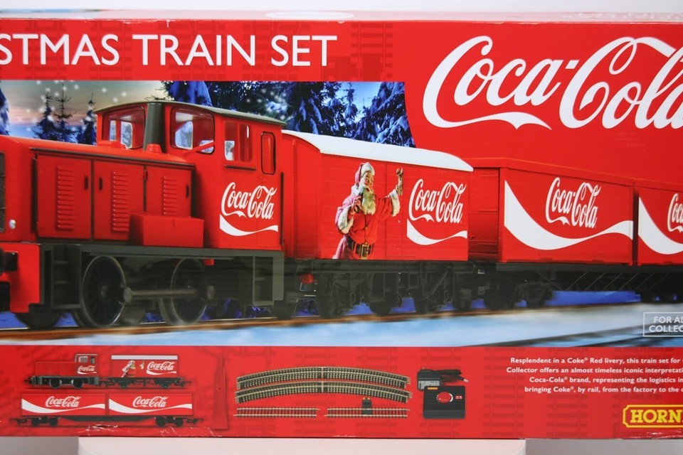 Hornby R1233M Coca Cola Christmas Train Set OO Gauge New in Box 1:76 ...