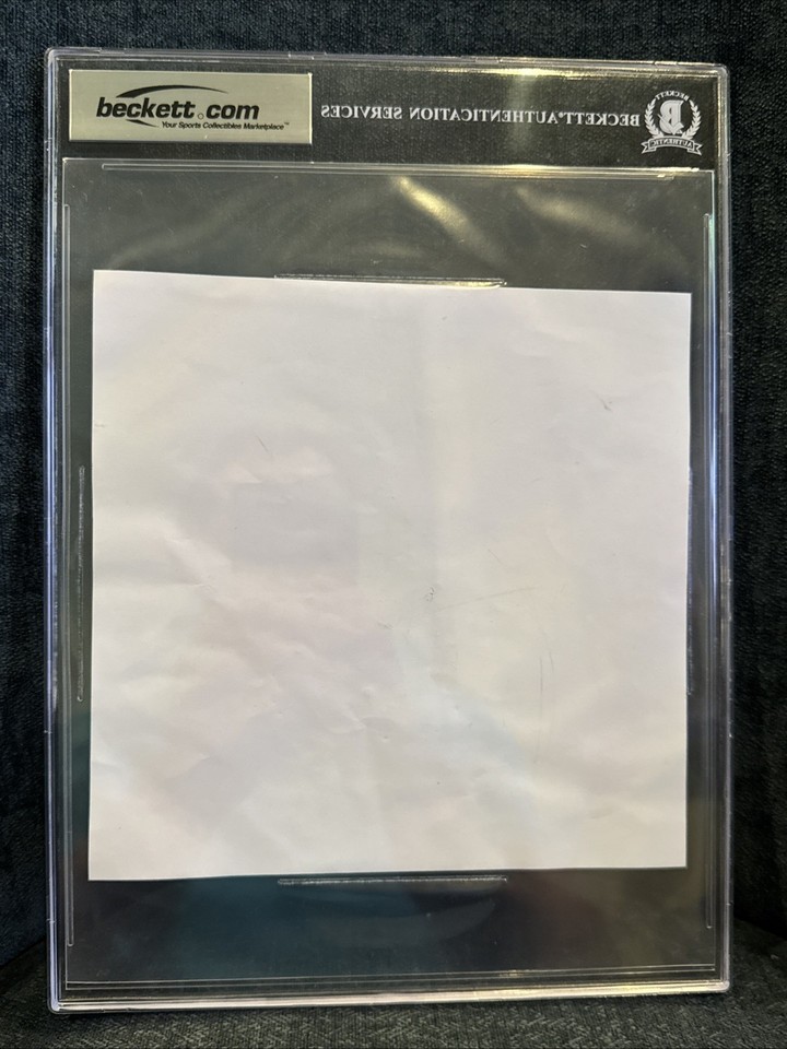Robin Williams Authentic Autographed 7.5”x7.5” Paper w/ Beckett BAS COA ...