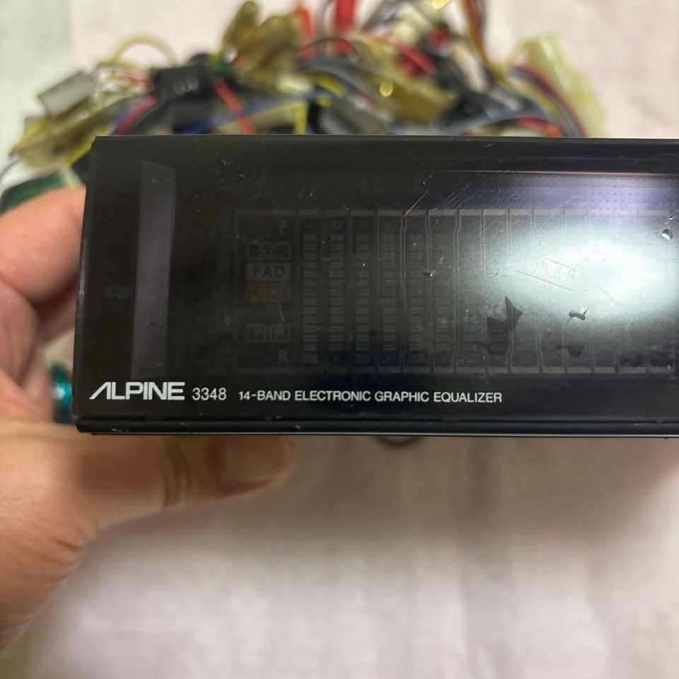 ALPINE 3348 14-Band Graphic Equalizer JDM Car Audio Old School DSP | eBay