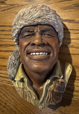 Bosson Chalkware Bust 1988 "York" African American Lewis And Clark ...