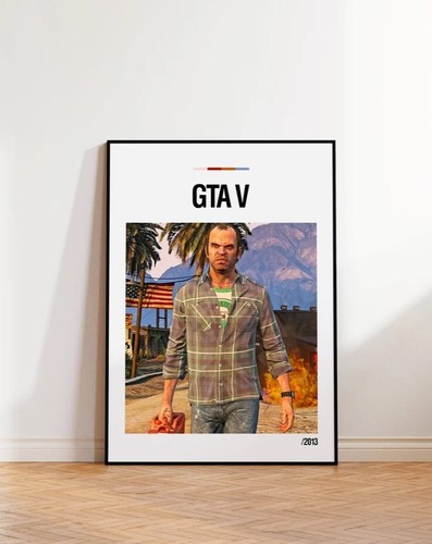 Gaming Poster Grand Theft Auto V Trevor, video games gift | eBay