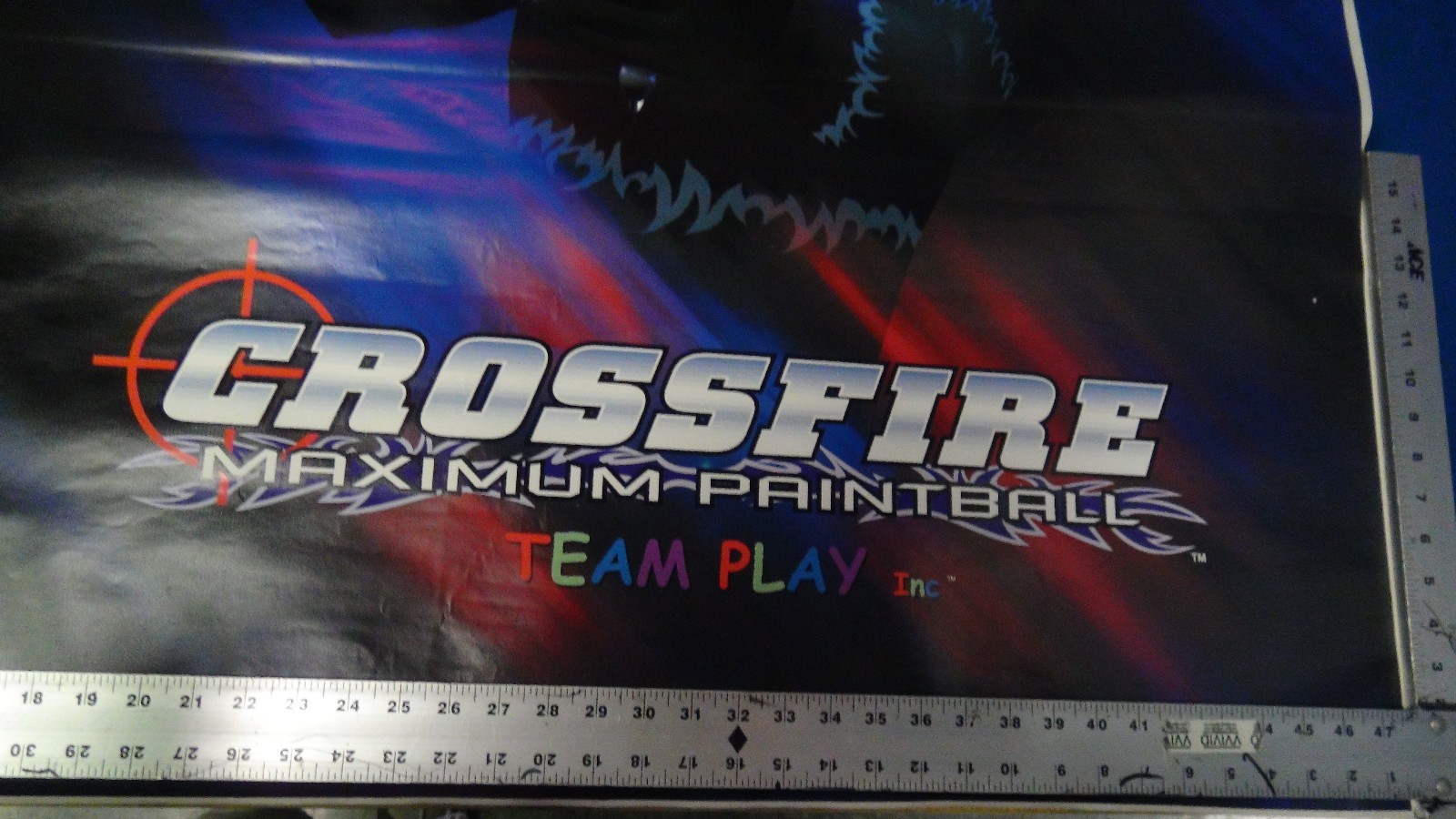 Team Play CROSSFIRE MAXIMUM PAINTBALL Arcade Video Game Side Art-SET OF ...