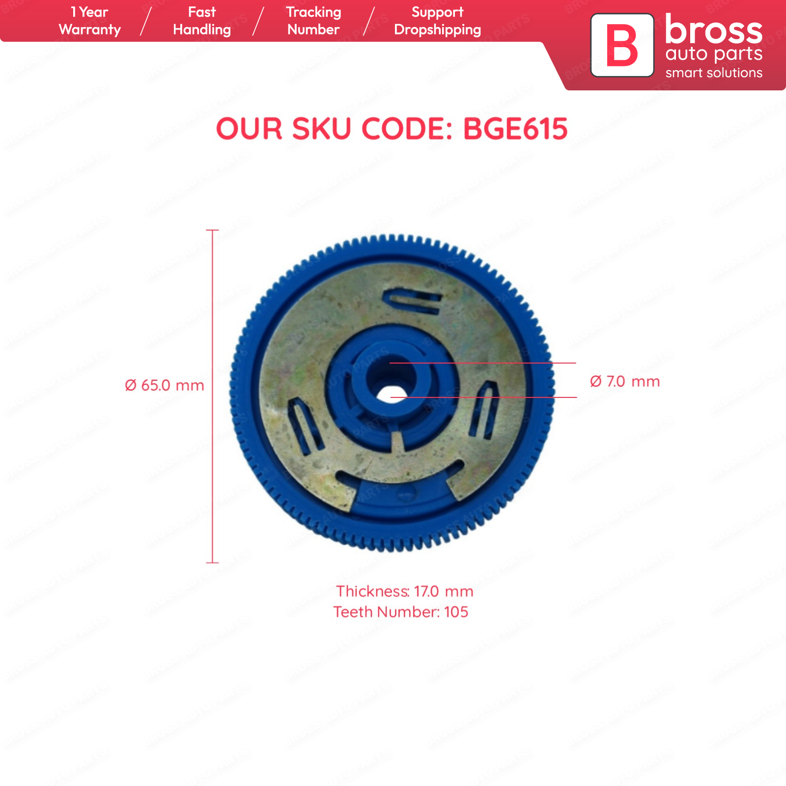 Rear Windscreen Wiper Arm Motor Cog Roll Gear 8E0955711E for Audi A3 A4 ...