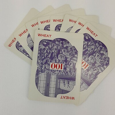 PIT Trading Game Replacement Set Of 9 Wheat Cards 1959 Parker Brothers ...