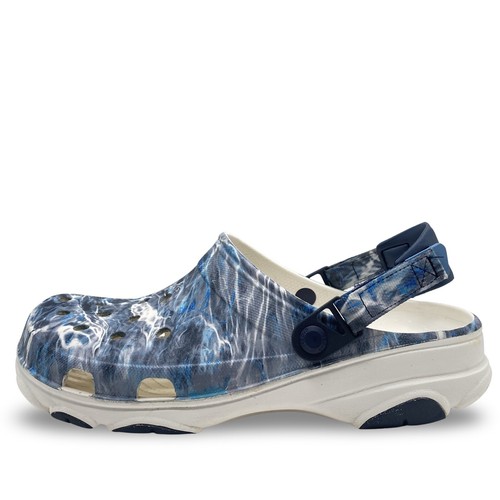 Crocs Men's Classic All-Terrain Water-Camo Clog Lightweight Shoes Size ...