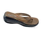Callisto of California Leather Sandals Size 10 Metallic Gold Bronze ...