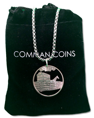 2001 Kentucky Cut Coin State Quarter Horse Kentucky Derby US Necklace ...