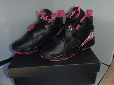 Air Jordan 8 Retro GS black pinksicle 580528 006 Girl Size 5Y | eBay