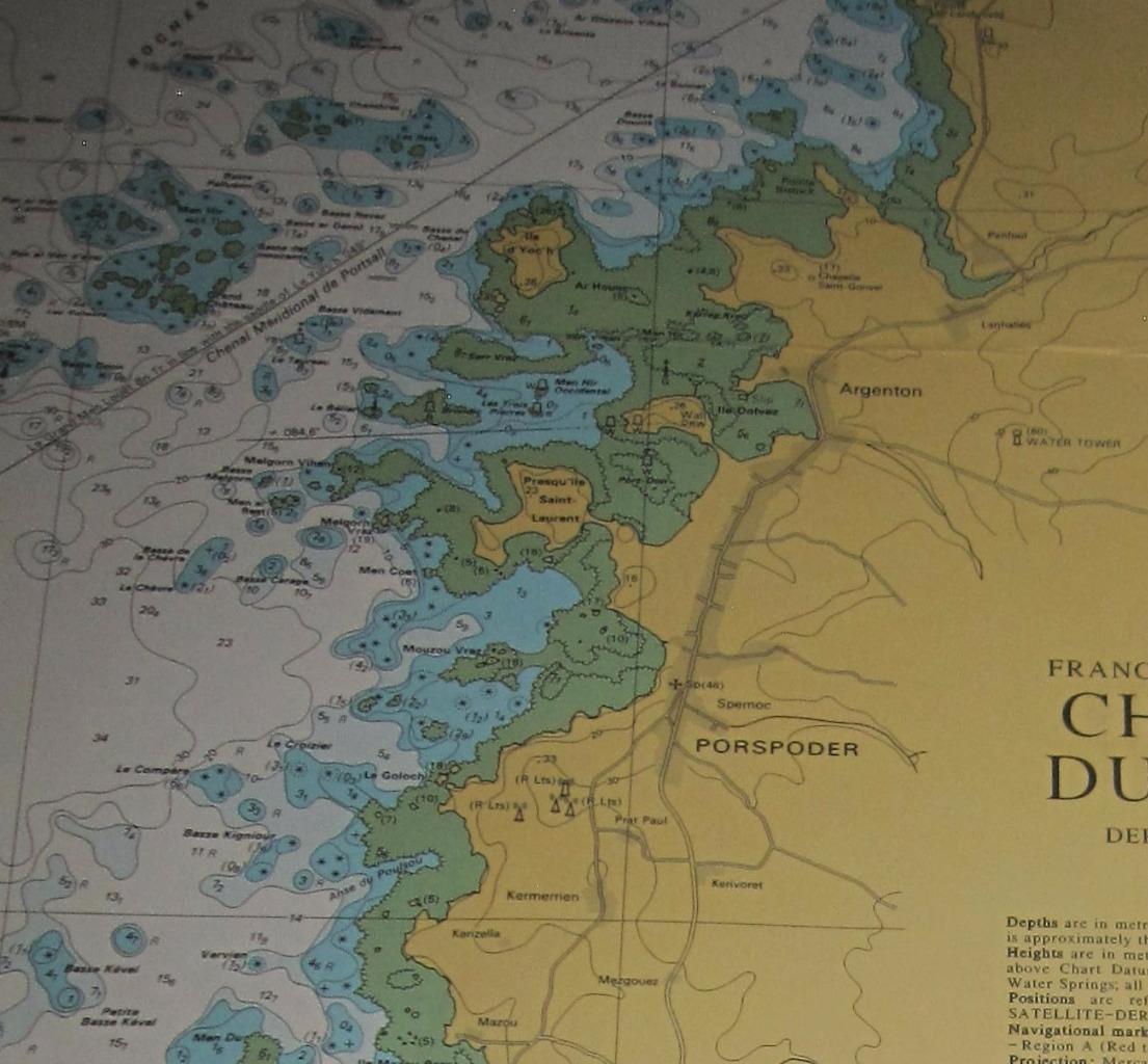 Admiralty Charts Map #3345 Chenal du Four, 1998 ed. | eBay