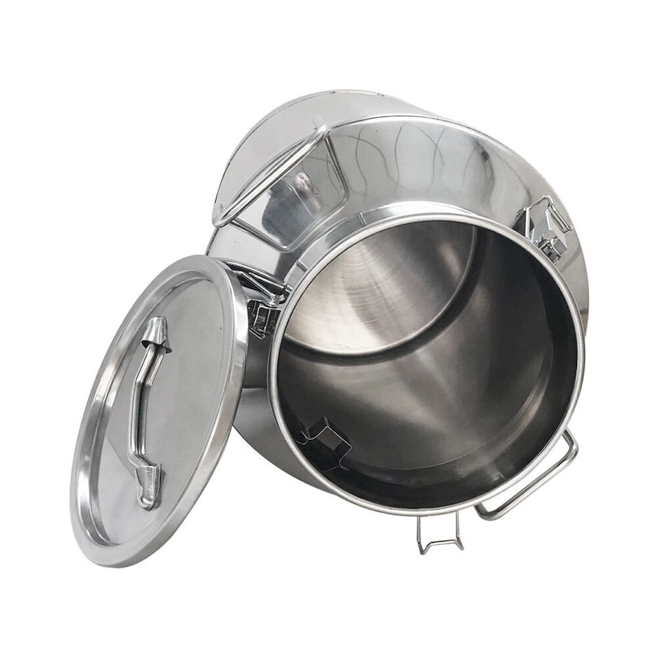 60L Stainless Steel Fermenter Barrel Bottle Brew Wine Milk Keg Silicone ...