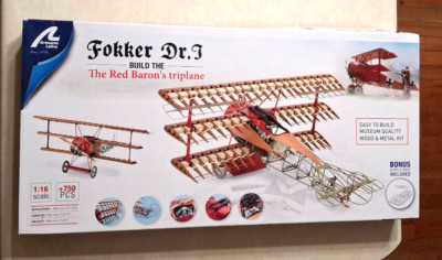 Artesania Latina Fokker Dr.I Red Baron 1:16 Model Triplane Kit Metal ...