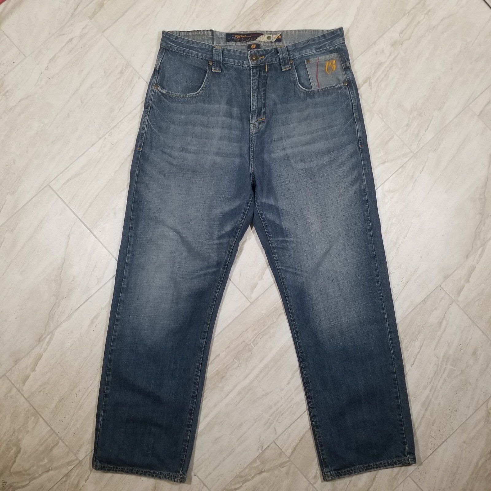 RUFF RYDERS VTG Baggy Jeans Mens 38x32 Blue DMX Y2K 9… - Gem