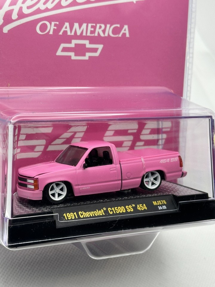 2024 M2 MACHINES 1991 CHEVROLET C1500 SS 454 PINK OBS TRUCK MIJO ...