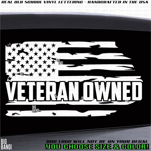 Veteran Owned Operated Sticker business support military troops vet ...