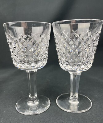 PAIR WATERFORD CRYSTAL ALANA PATTERN 4 1/4" APERITIF/CORDIAL GLASS | eBay
