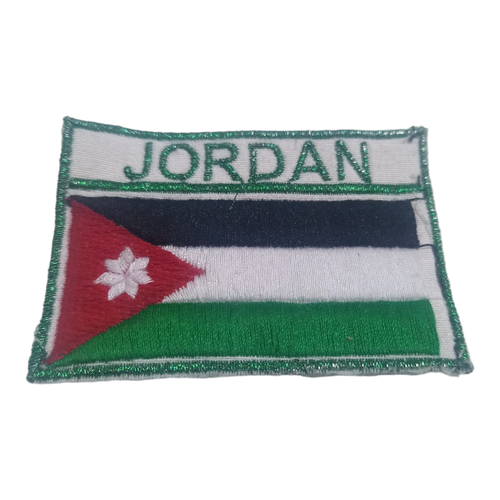 Jordanian Flag Patch Jordan Border Embroidered Rare Military Flages ...