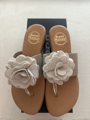 Andre Assous Flower Sandal - Size 8 | eBay