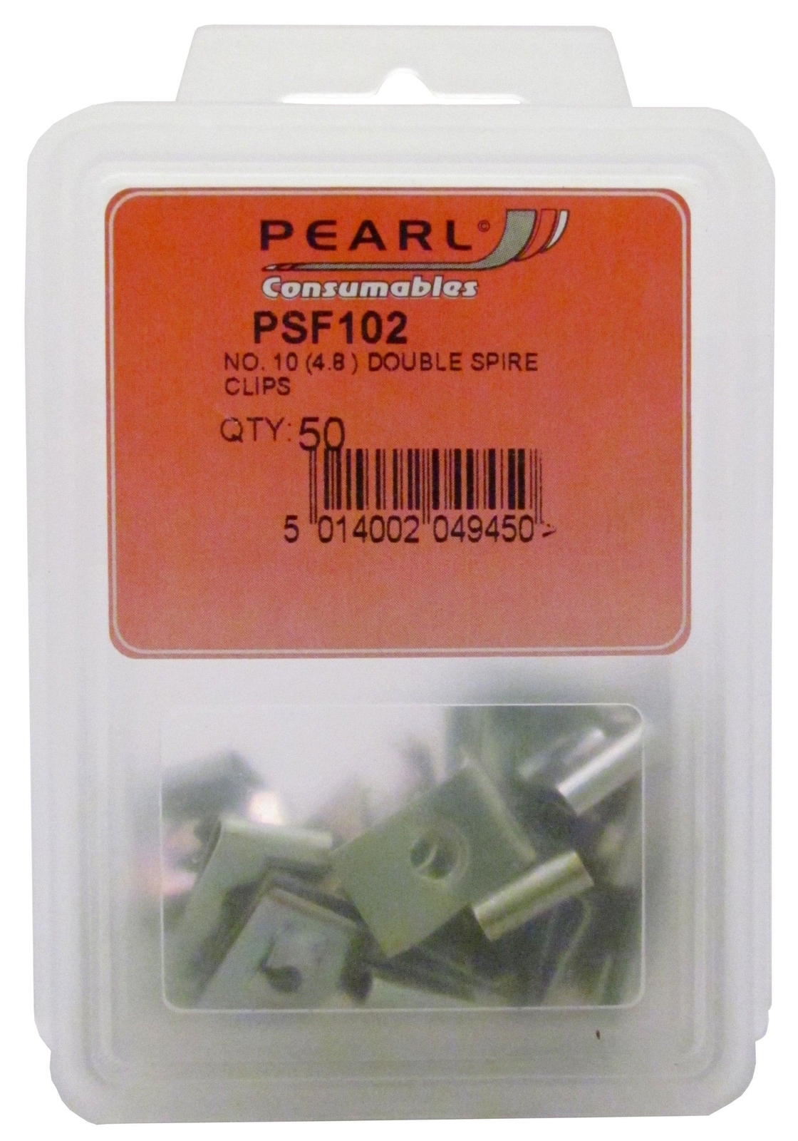Pearl Consumables Double Spire Clips No.10 - Pack Of 50 | eBay