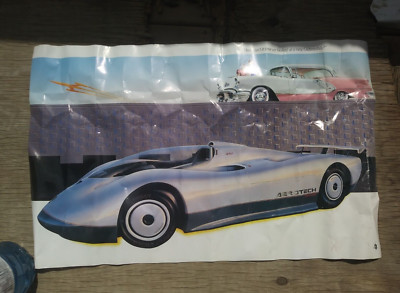 1988 oldsmobile aerotech record poster large antique | eBay