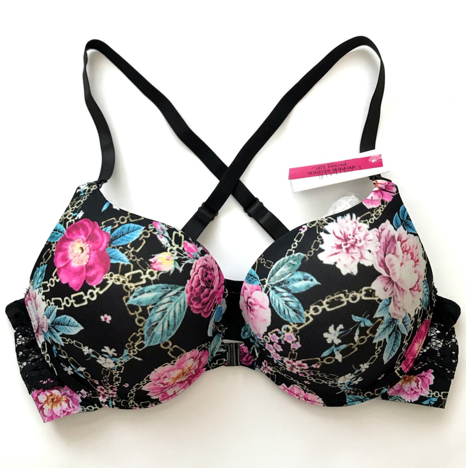 ILYS Front Closure Super Super Push Up Convertible Bra 32B,34B,38B,34C ...