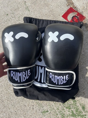 Rumble Boxing Gloves 16 Oz. Fighting Sparring Black Men's Unisex Excellent Cond | eBay