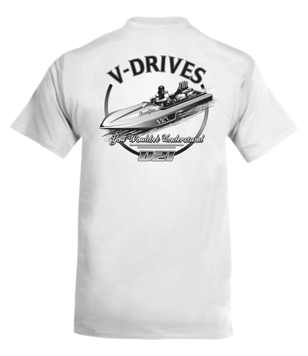 D21 Hydro T-Shirt ,V drive, Artwork Art Casale, Drag Boat, Hydro ...